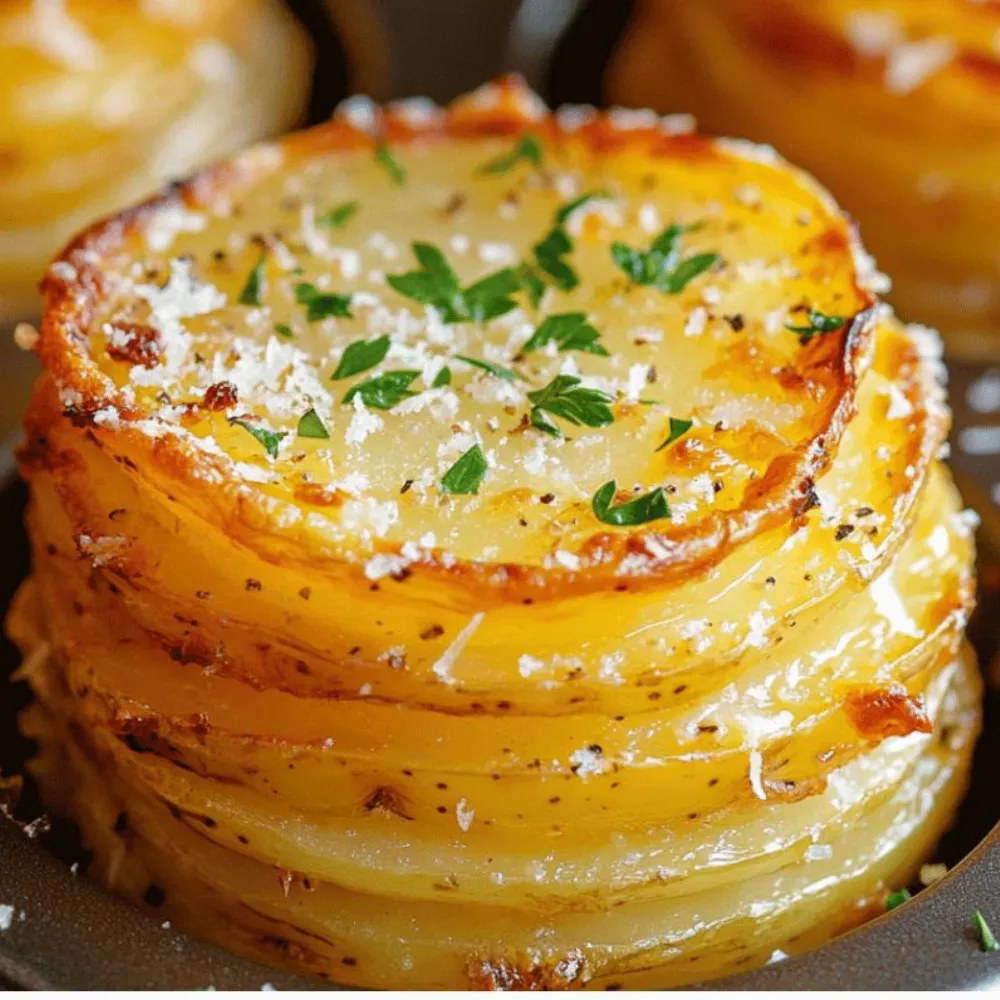 Parmesan Potato Stacks